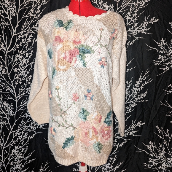 Vintage | Sweaters | Nwt Vintage Classic Elements Cottagecore Sweater ...